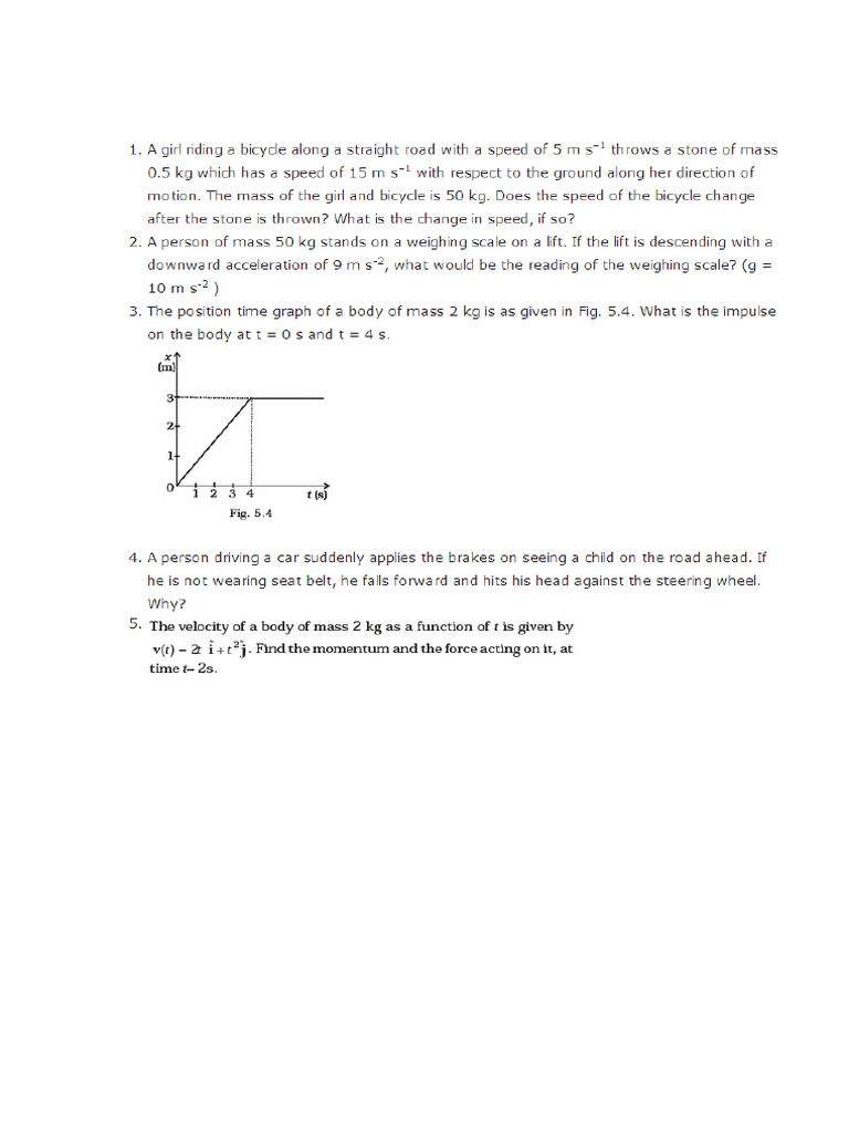 Practice Questions Motion 30082021 | PDF