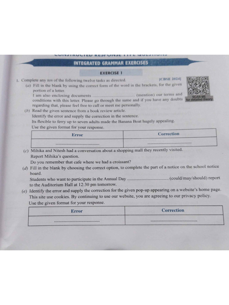 Integrated Grammar 1 | PDF