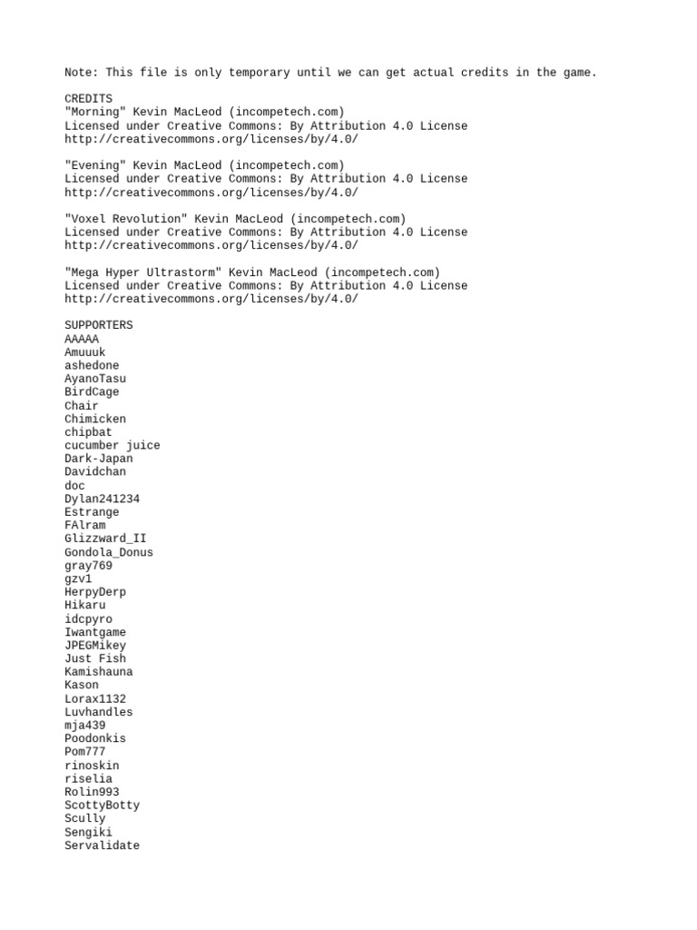 Credits | PDF