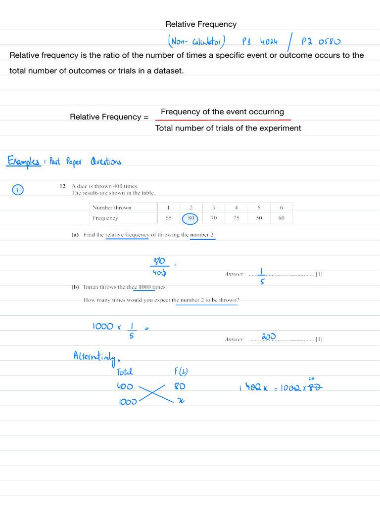 Understanding Relative Frequency Explained | PDF
