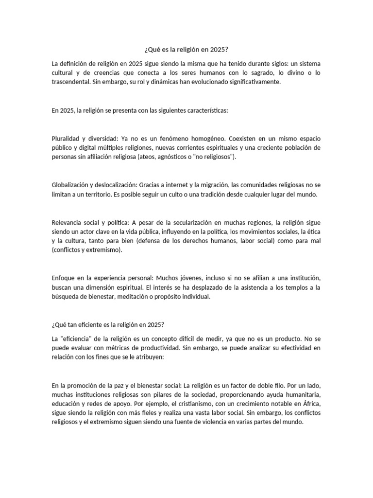 Que Es La Religión | PDF | Educación en artes liberales