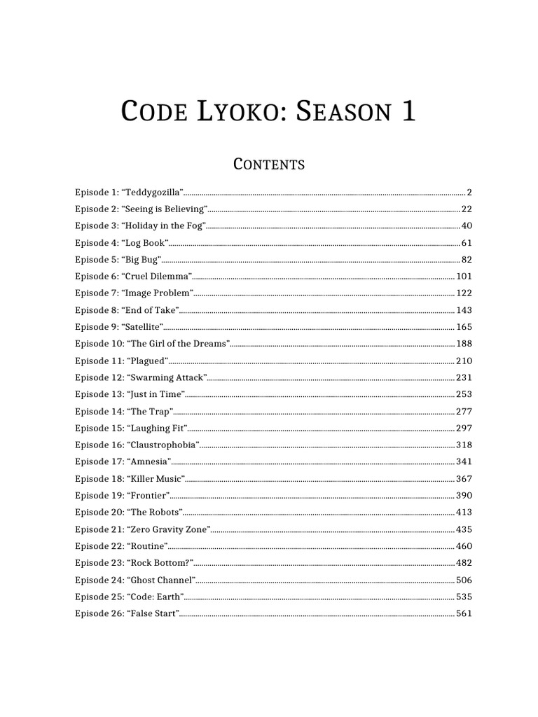 Code Lyoko: Teddygozilla Episode Summary | PDF