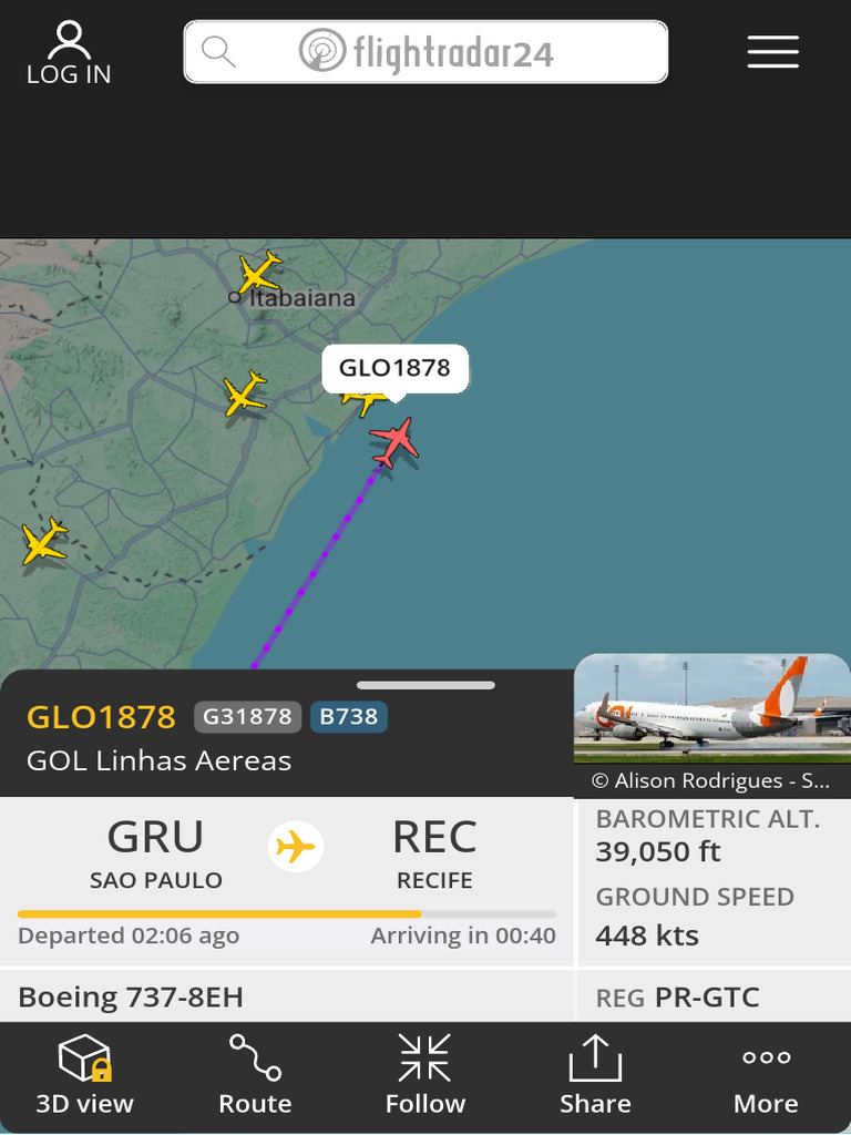 Flightradar24 Live Flight Tracker - Real-Time Flight Tracker Map | PDF