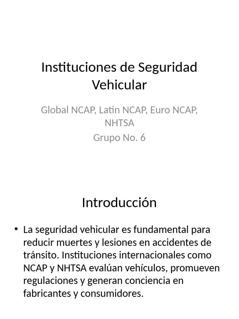 Seguridad Vehicular | PDF