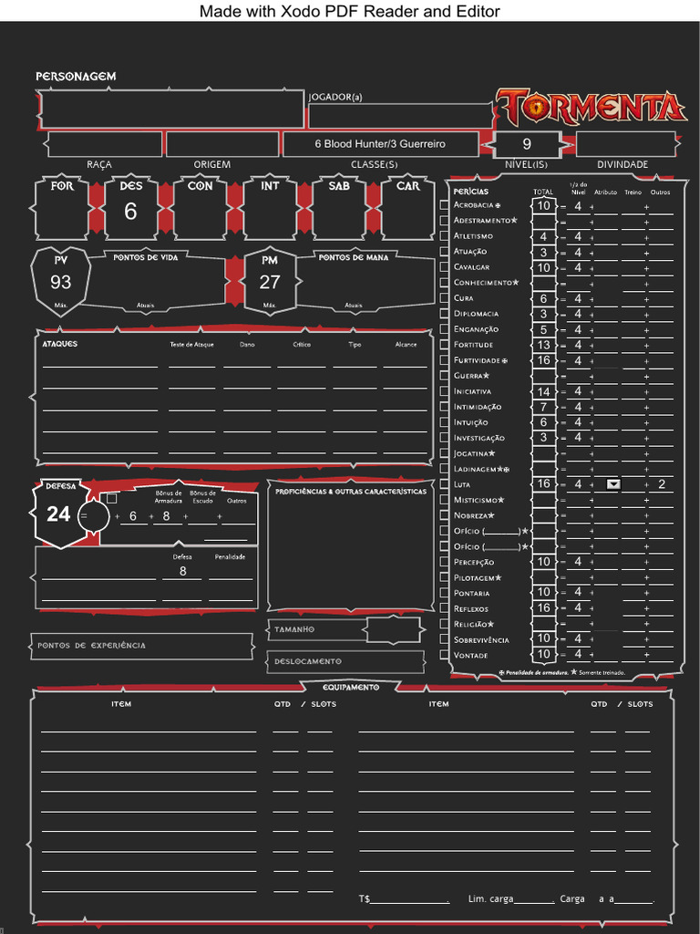 Ficha Tormenta Cerberus 9-Copy (1) | PDF