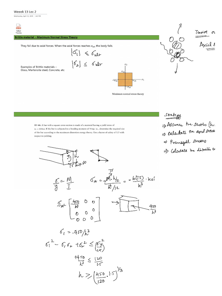 Failure Theories 2 | PDF