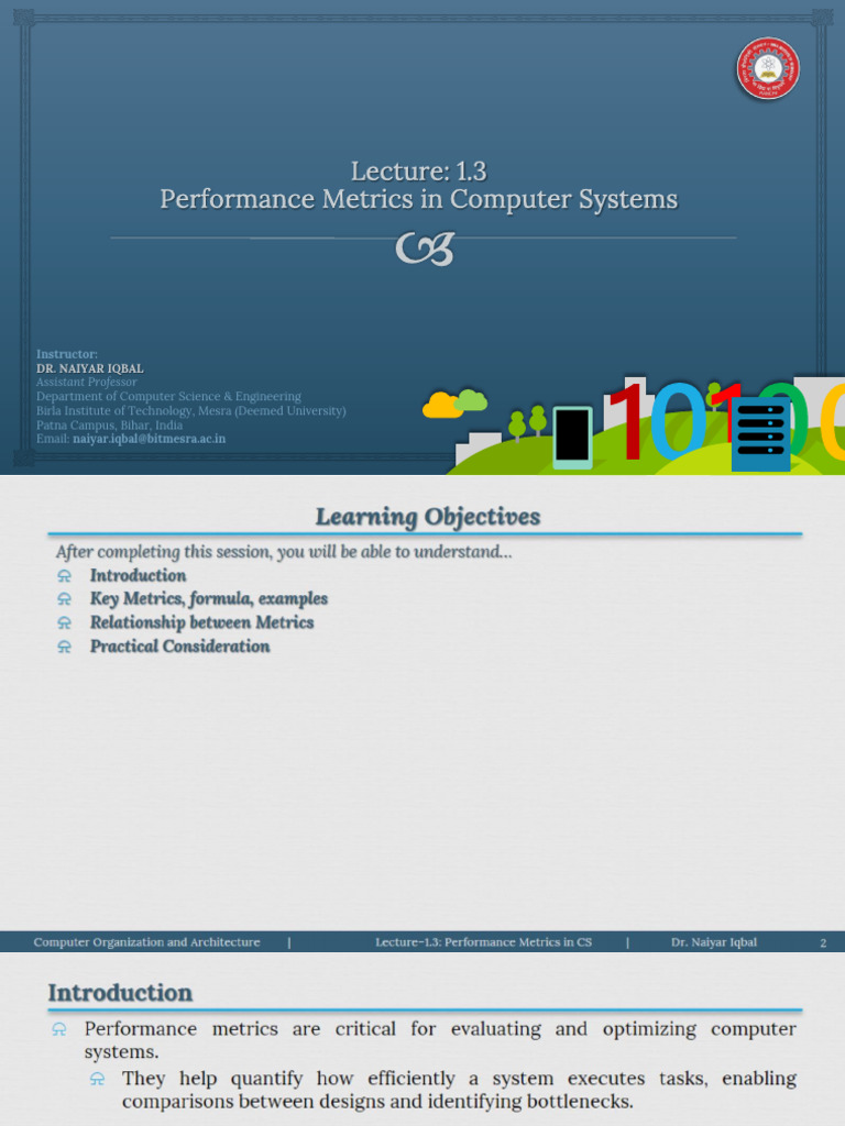 Lecture-1.3 Performance Metrics | PDF