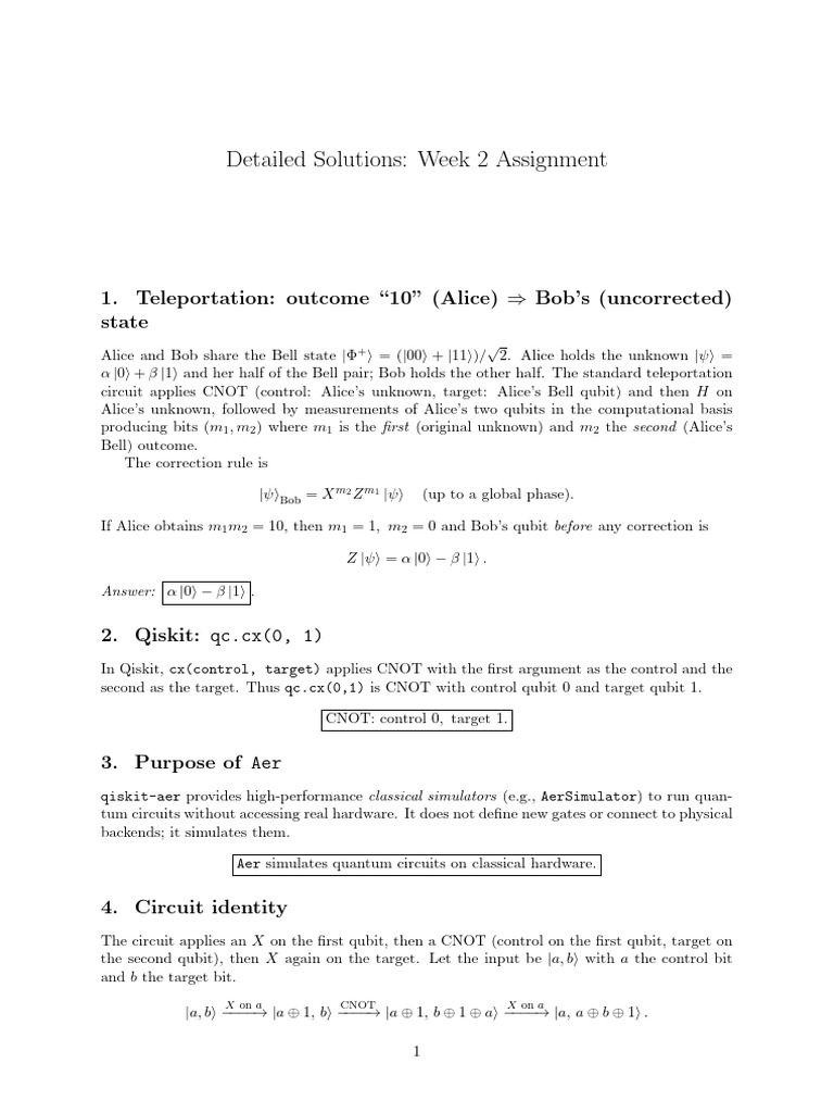 Assignment Solution Week 2 | PDF | Computational Complexity Theory | Theoretical Physics