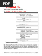 MOP (Method of Procedure) | PDF | Business | Technology & Engineering