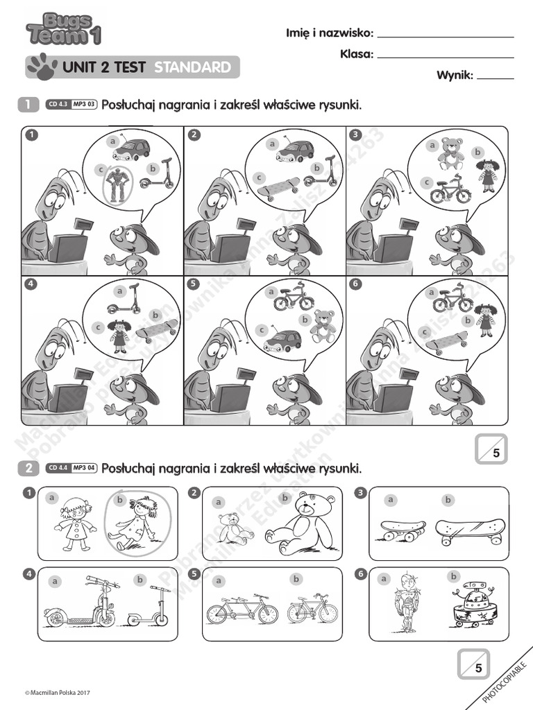 Unit 2 Test Standard Bugs Team 1 | PDF