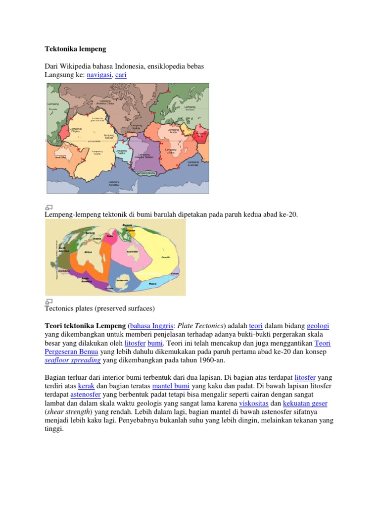 Tektonika Lempeng | PDF