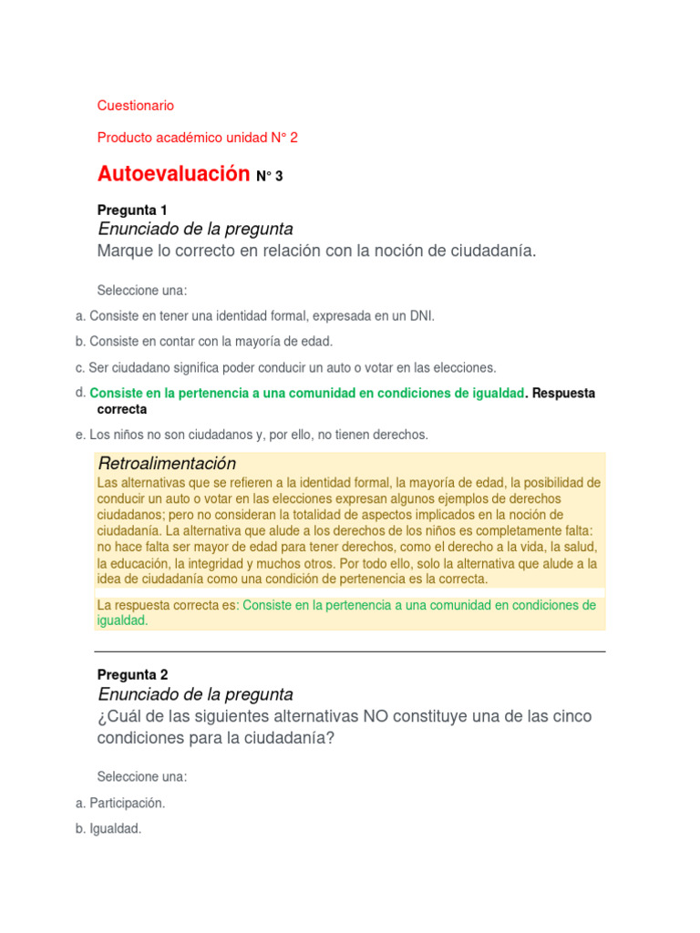 Autoevaluacion 3 Compress | PDF | Democracia | Ideologías políticas