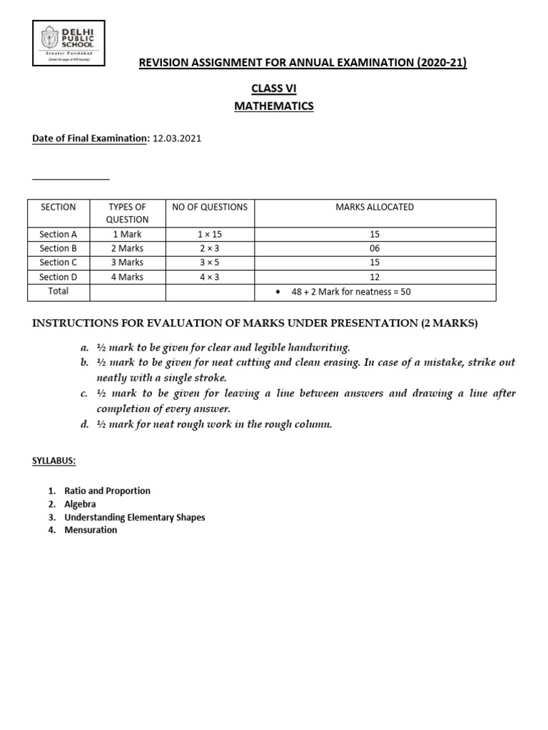 Revision Assignment Romy | PDF | Area | Triangle