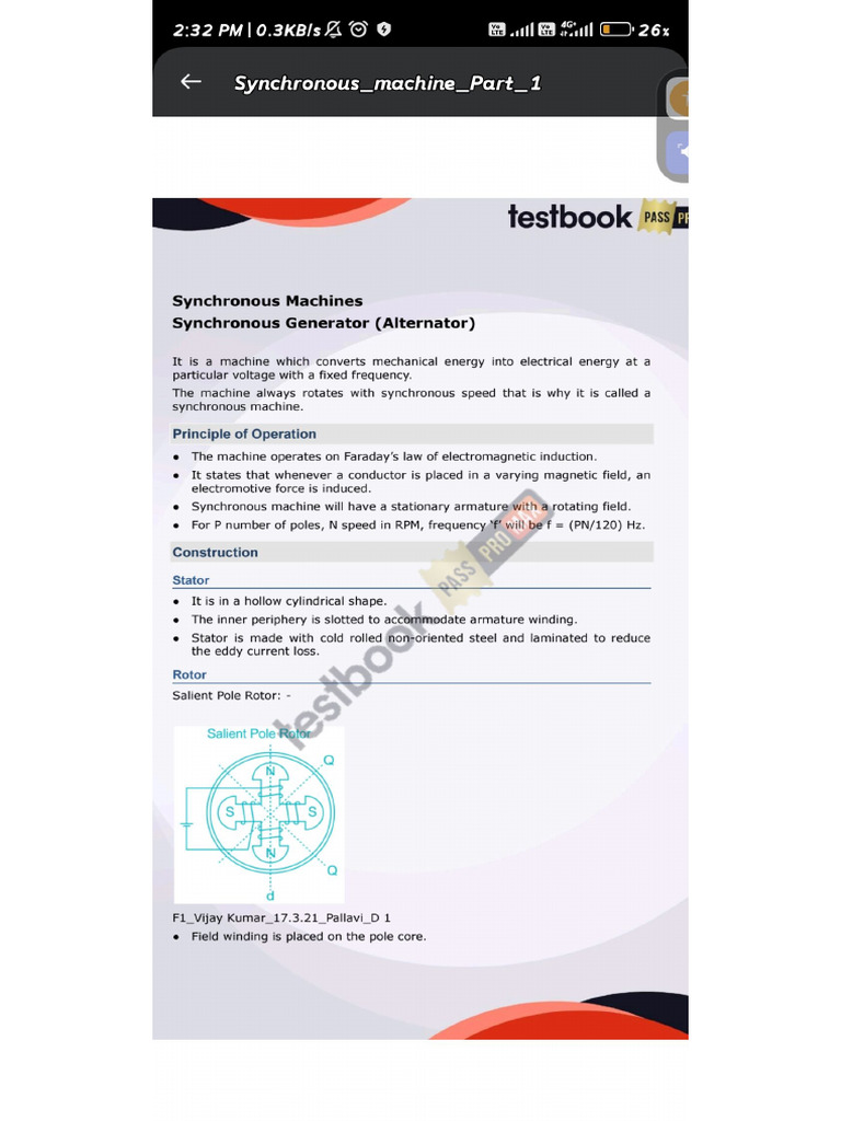 Synchronous Machine | PDF