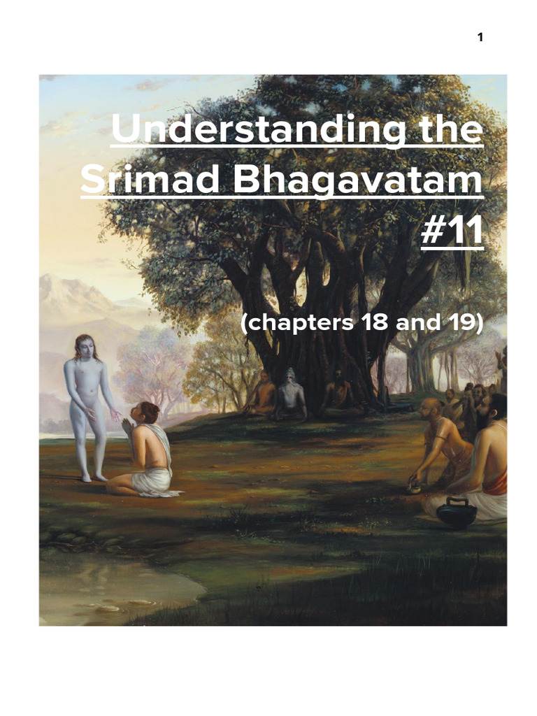 Understanding The Srimad Bhagavatam #11 | PDF | Bhagavata Purana | Krishna