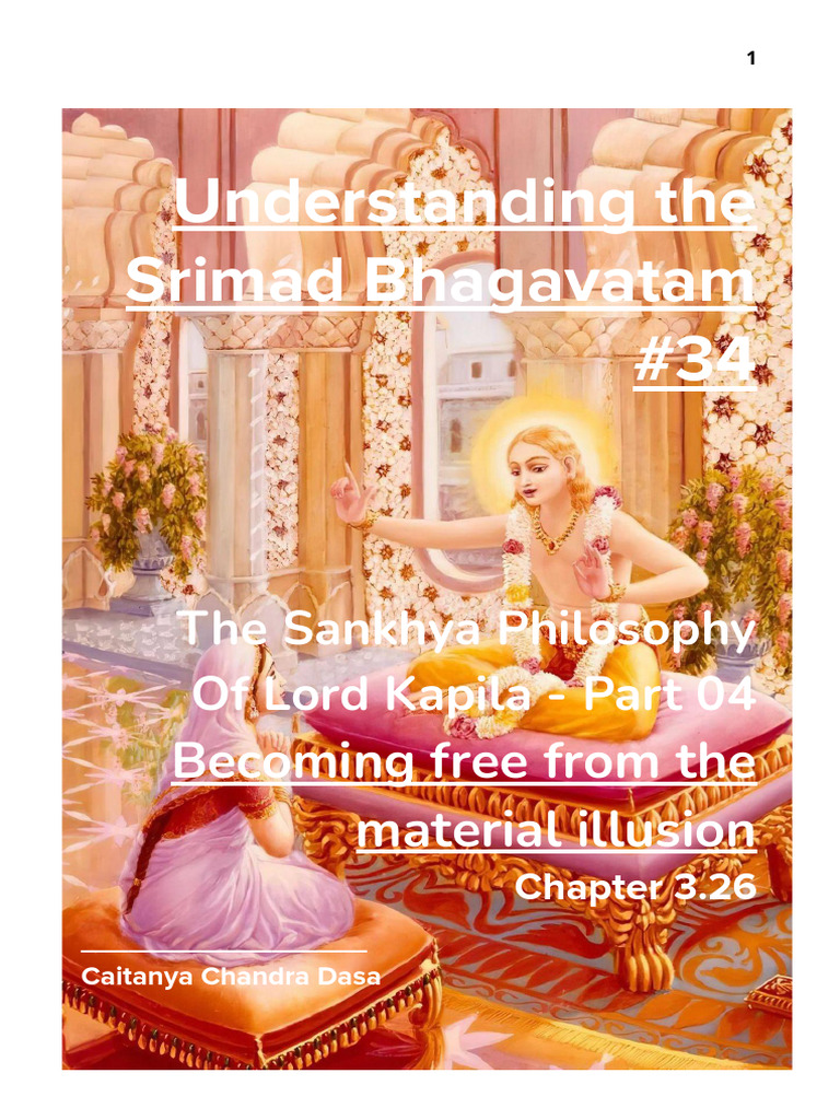 Understanding The Srimad Bhagavatam #34 Sankhya 04 | PDF | Odor | Perception