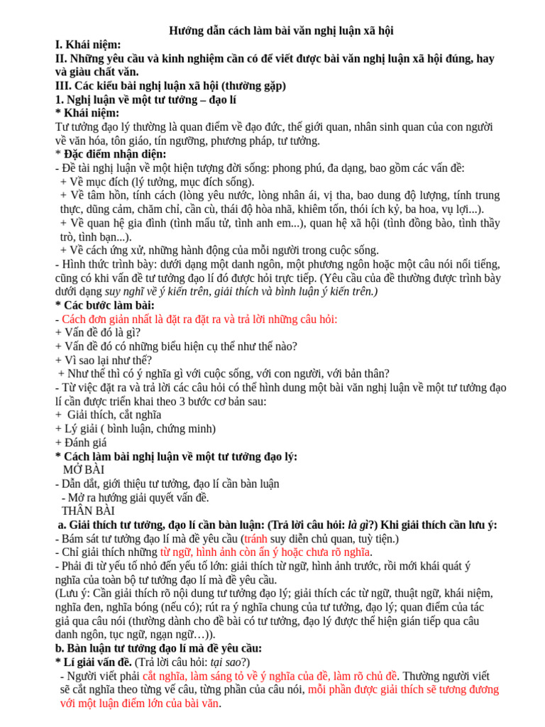 NLXH Cách Làm Hs | PDF