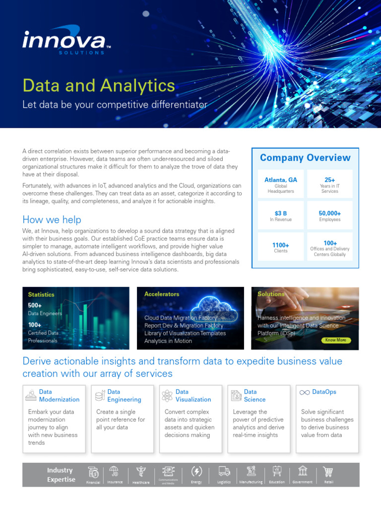 Data and Analytics Brochure 1 | PDF | Analytics | Cloud Computing