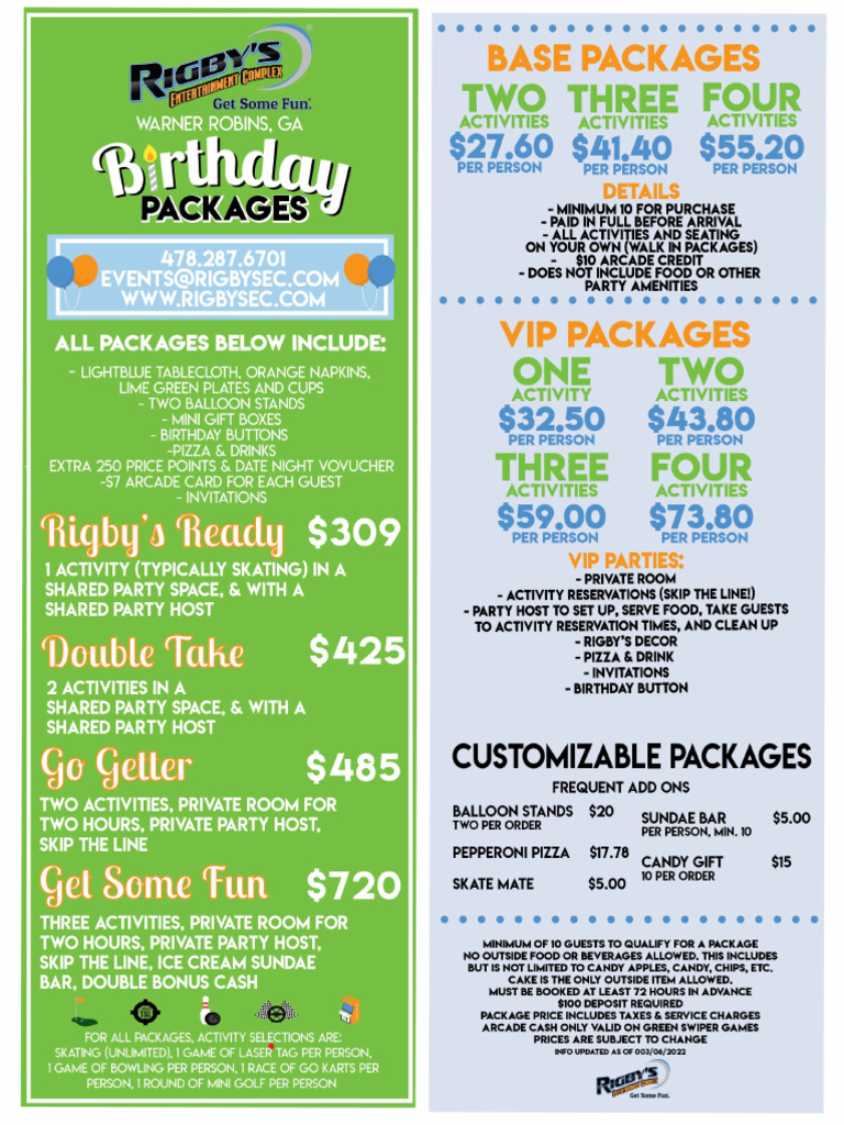 2023 Birthday Handout Updated 052023 | PDF
