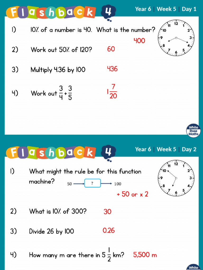 Year 6 Weekly Lesson Plans | PDF