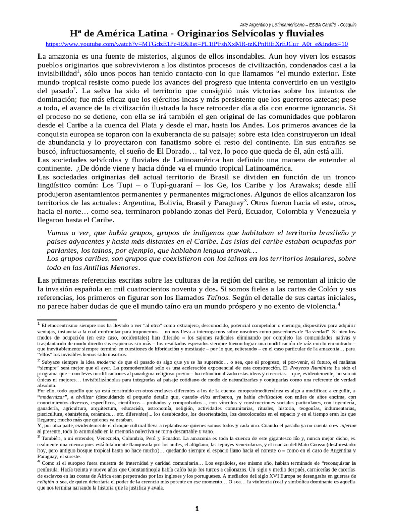 Originarios Selvícolas y Fluviales | PDF | Pueblos Indígenas de las ...