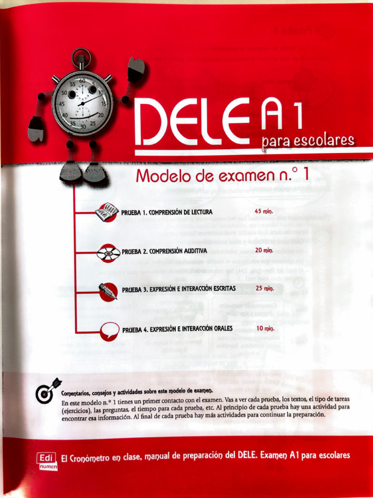 Modelo DELE A2: Examen y Soluciones 2025 | PDF