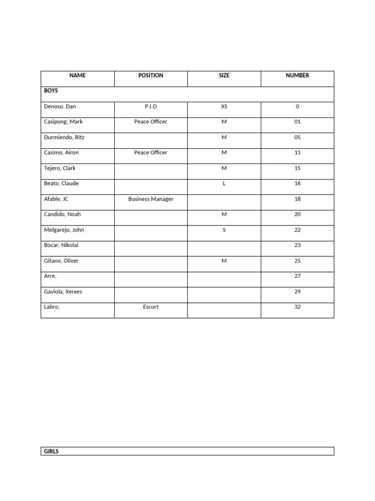 Jersey Numbers | PDF