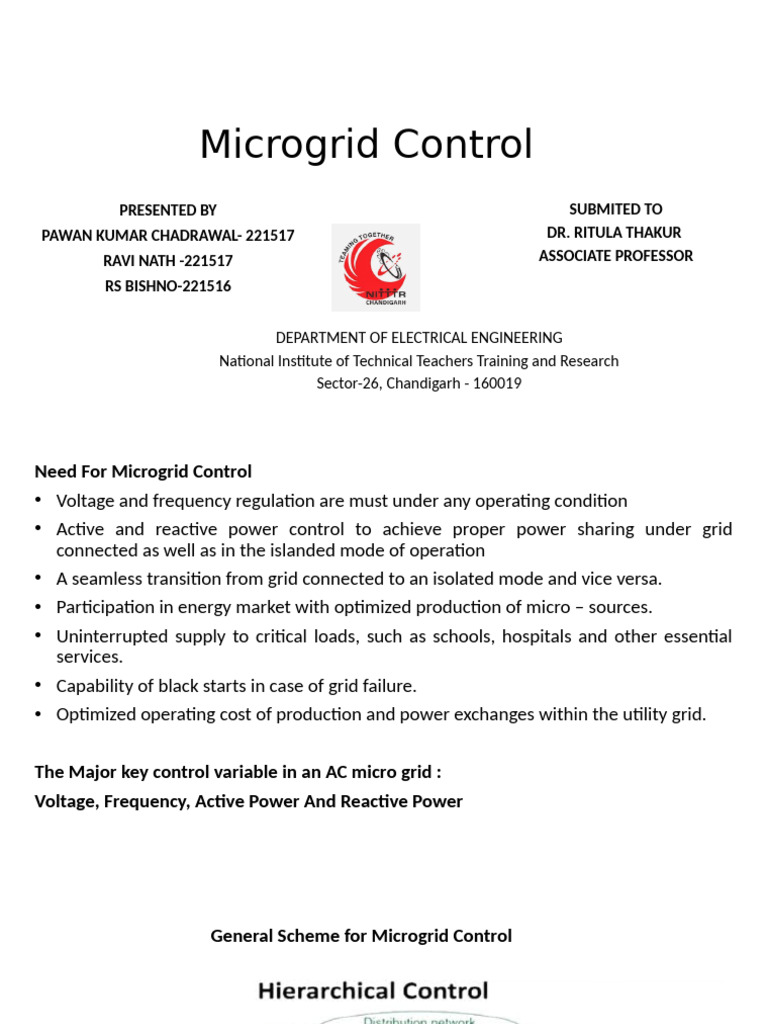 Microgrid Control Strategies Explained | PDF | Electrical Grid ...