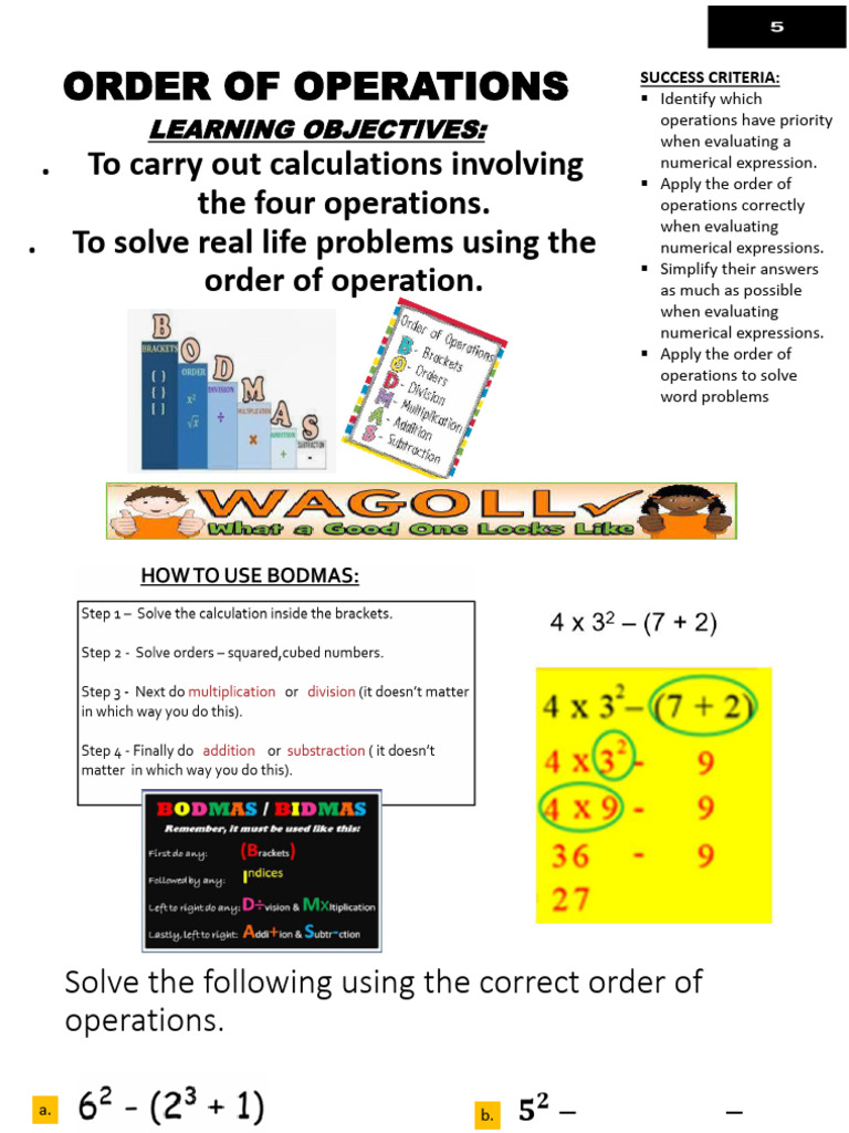 Mastering Order of Operations | PDF