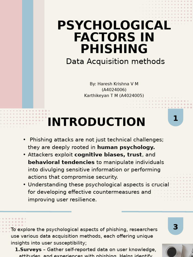 Psychological Factors in Phishing | PDF | Phishing | Psychology