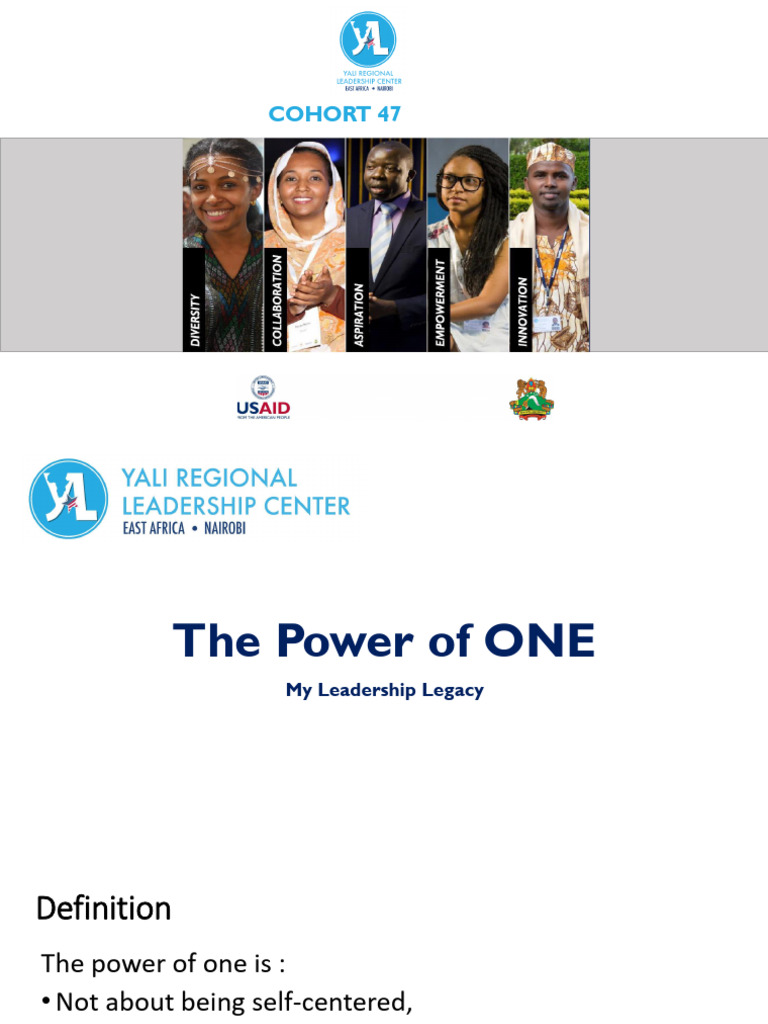 Leadership Legacy: The Power of ONE | PDF | Leadership | Psychological ...