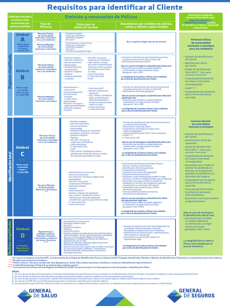 Requisitos de Identificación del Cliente | PDF