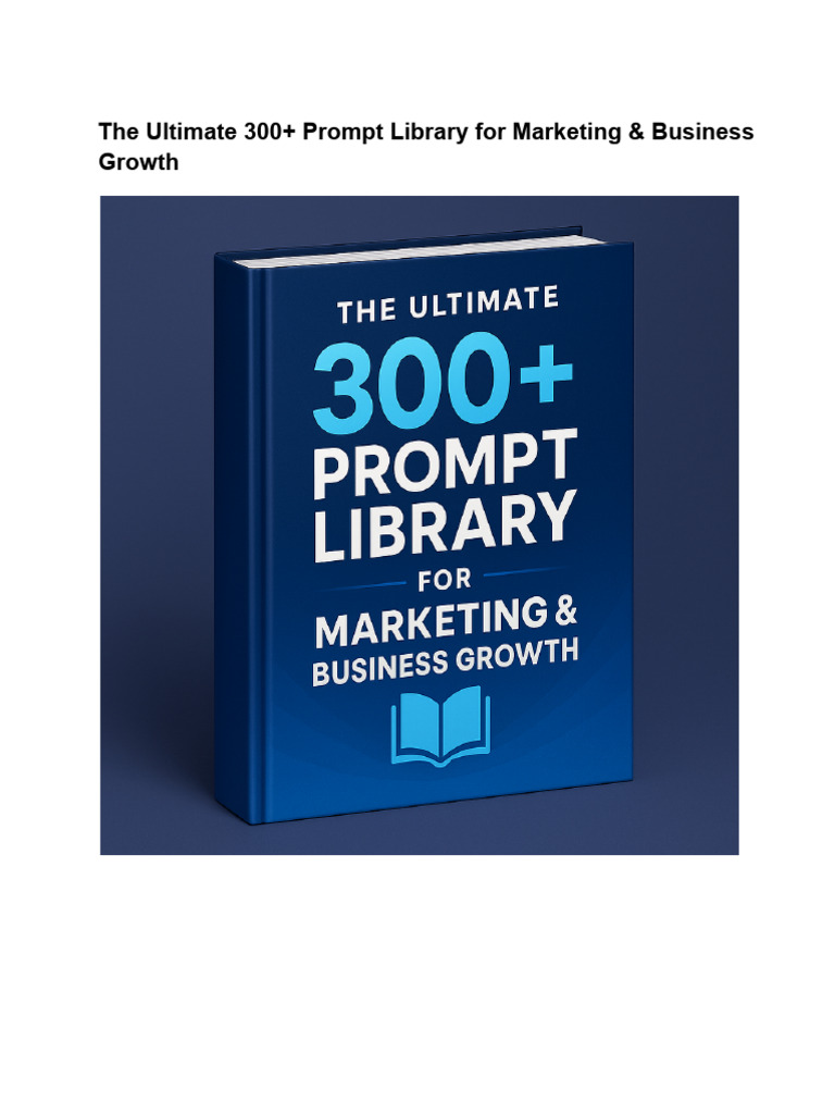 300+ Marketing Prompts for AI Tools | PDF | Brand | Marketing