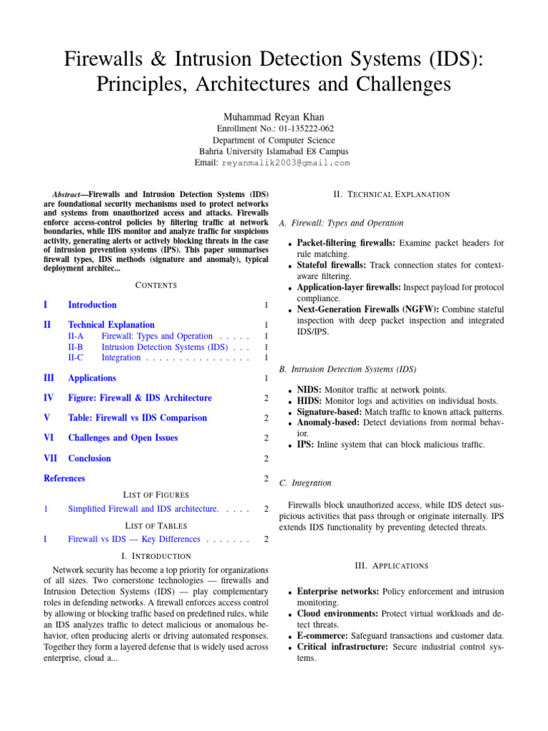 IEEE Conference Template 2 | PDF | Firewall (Computing) | Security
