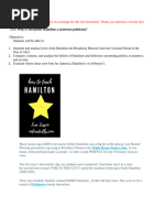 Hamilton Lyrics PDF | PDF | Hamilton (Musical) | Alexander Hamilton