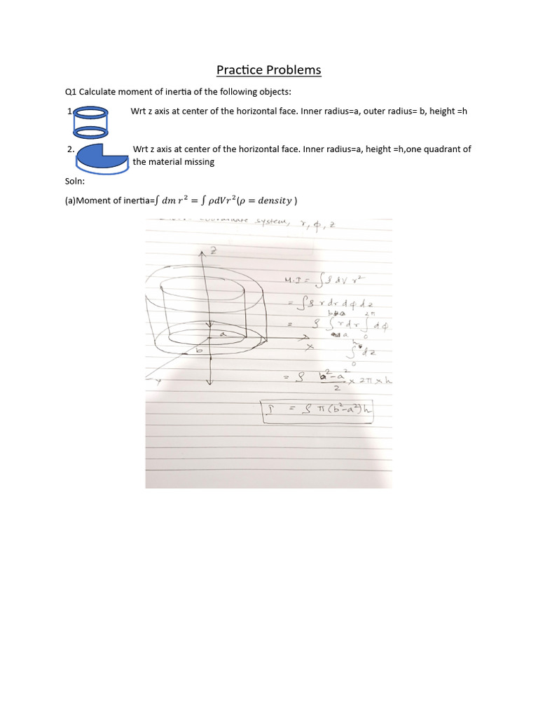 Physics Practice Problems on Mechanics | PDF | Gases | Physical Chemistry