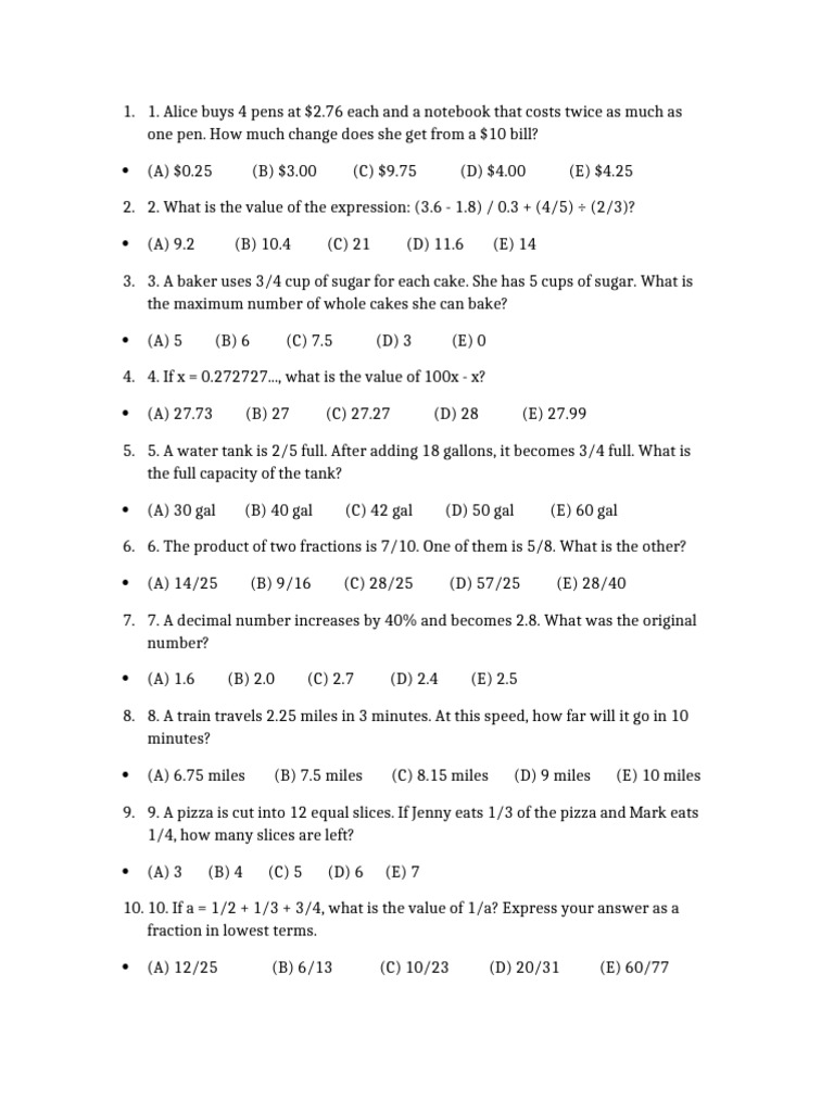AMC10 Style Math League Worksheet Copy9 | PDF