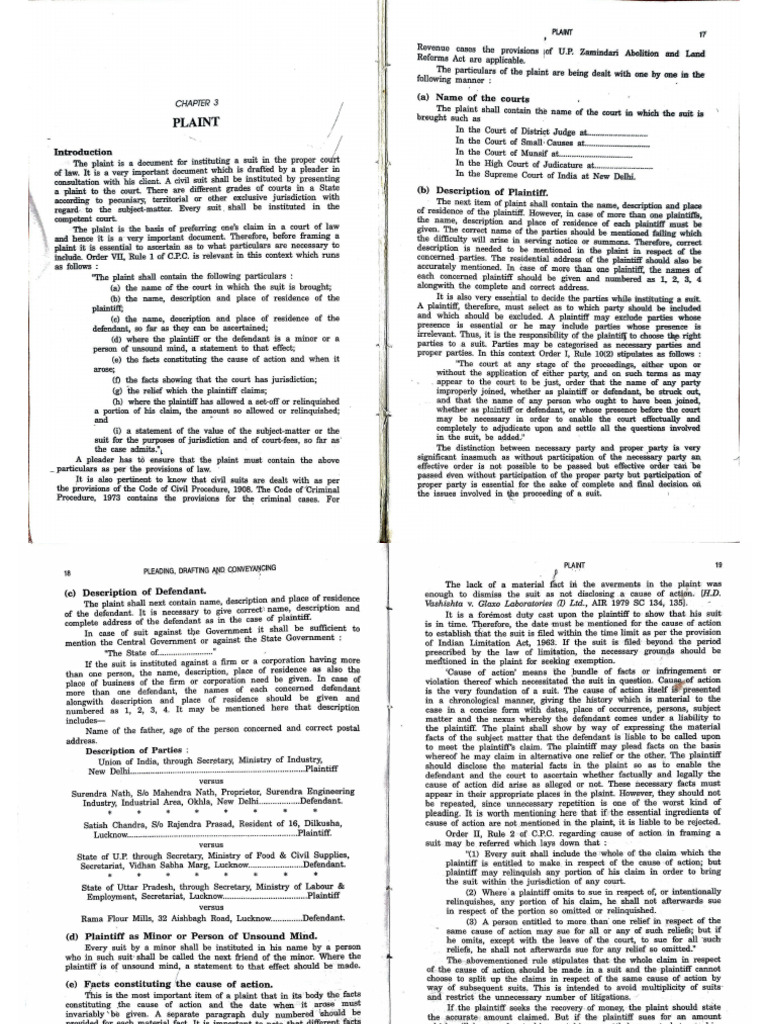Plaint | PDF