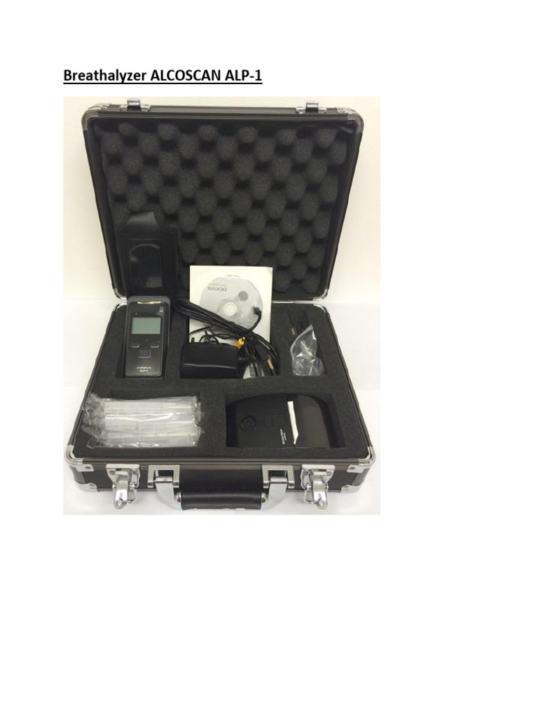 ALCOSCAN ALP-1 Breathalyzer Overview | PDF