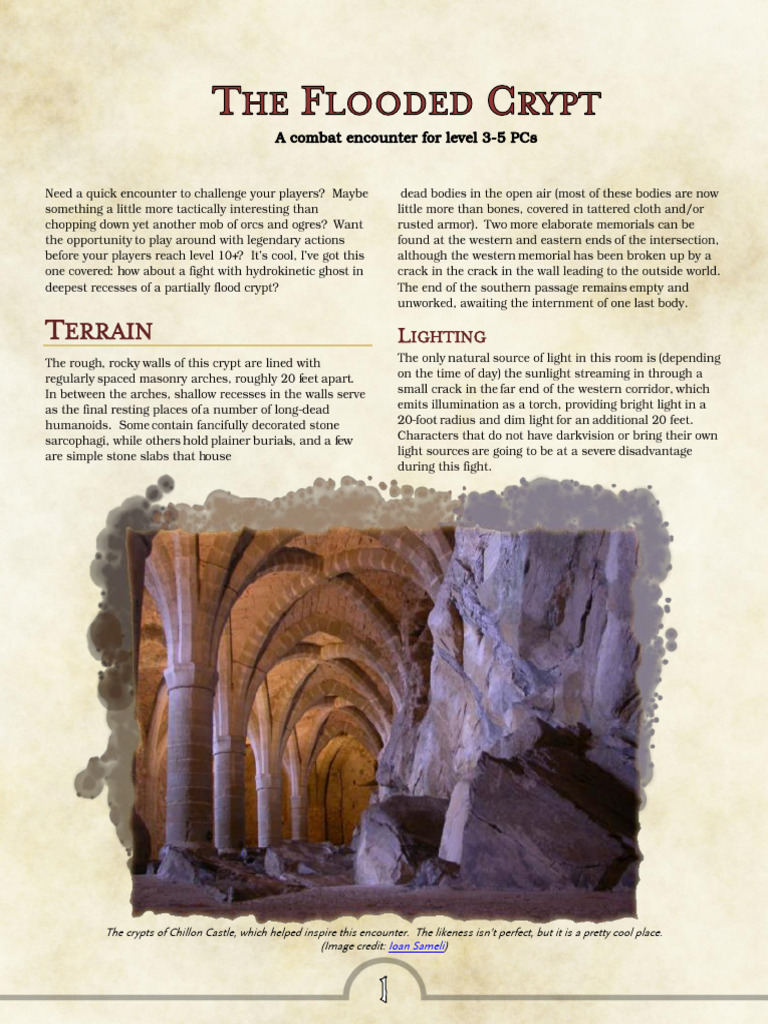 The Flooded Crypt 0.9 | PDF