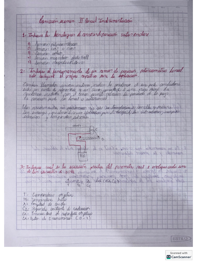 Correción Examen Ii Parcial - Andrea Mat | PDF