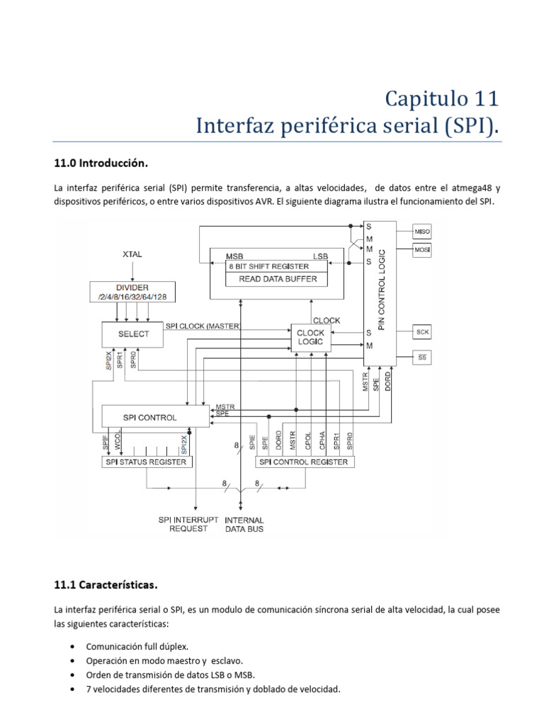 Capitulo 11 Interfaz Periferica Serial SPI | PDF | Poco | Terminal de ...