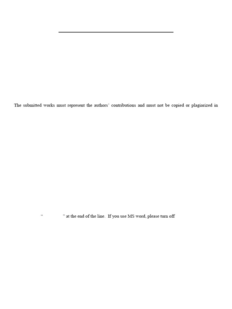 Checklist Camera-Ready General | PDF | Text