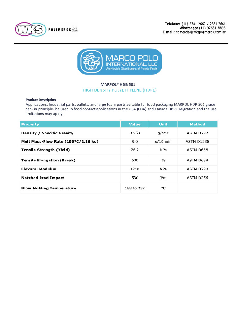 Marpol® HDB 501 | PDF