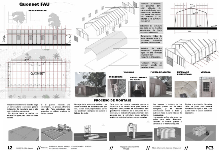 Proceso de Montaje: Grilla Modular | PDF