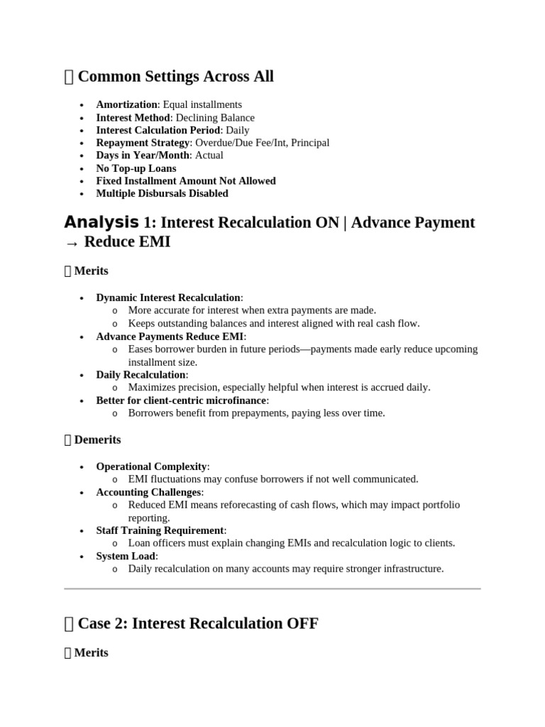 ? Common Settings Across All | PDF | Interest | Loans