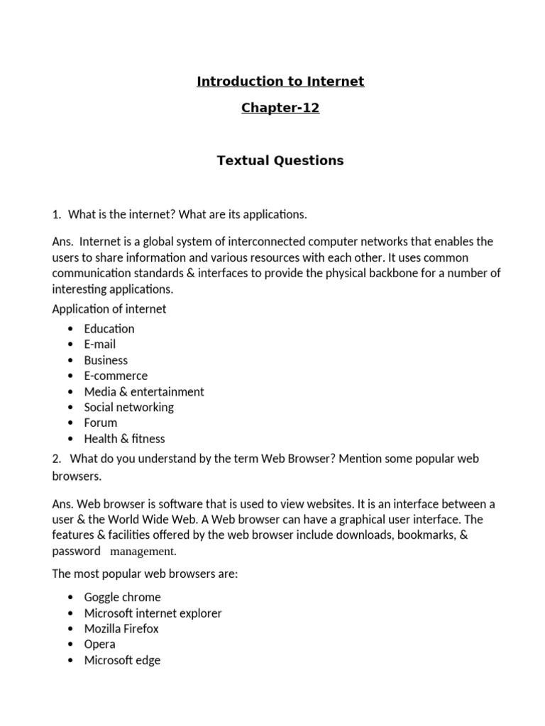 Internet Basics: Applications & Terms | PDF