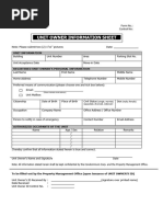 Tenant Information Sheet Form | PDF