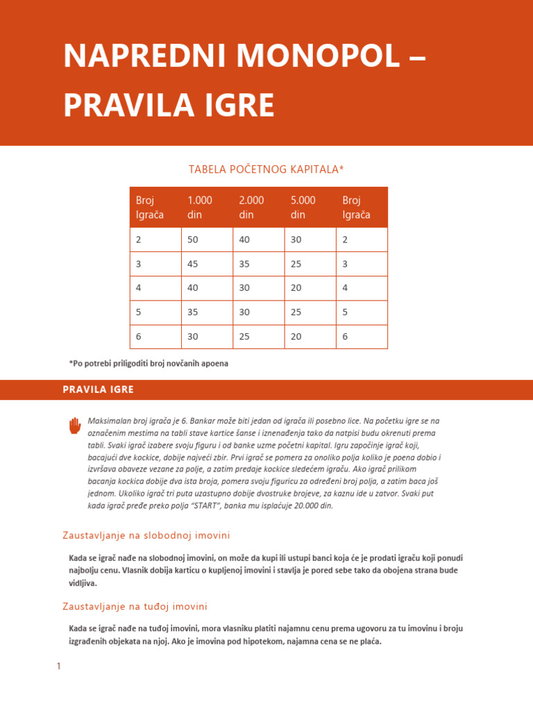 Pravila Igre | PDF