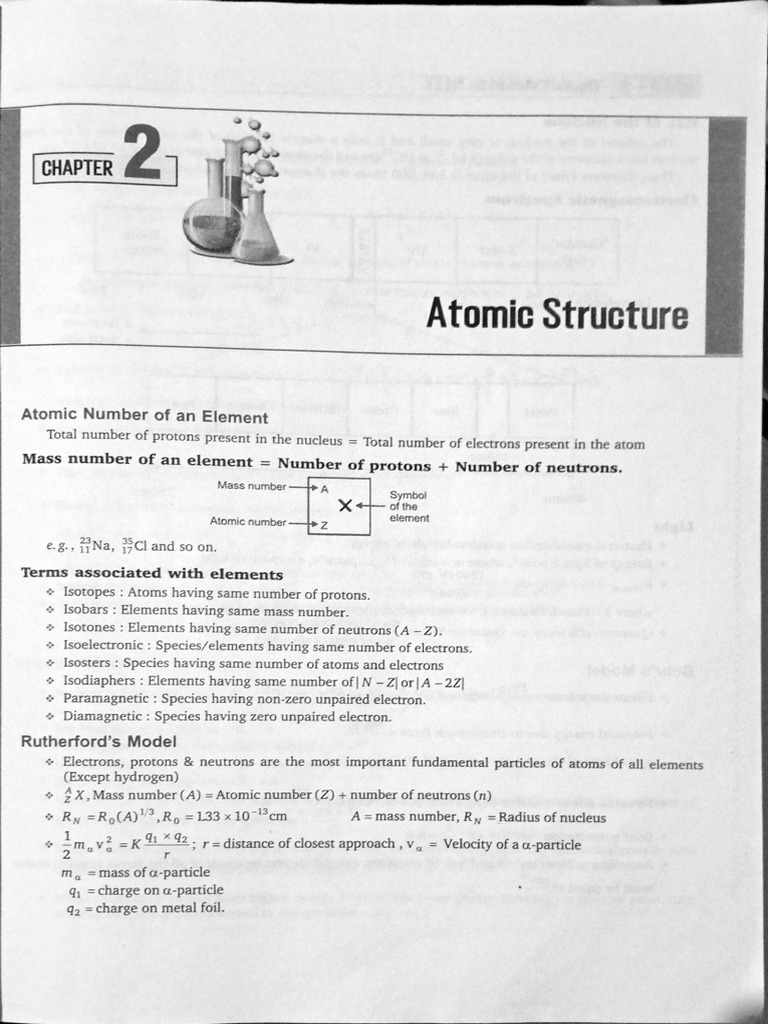 Atomic Structure Level 1 | PDF
